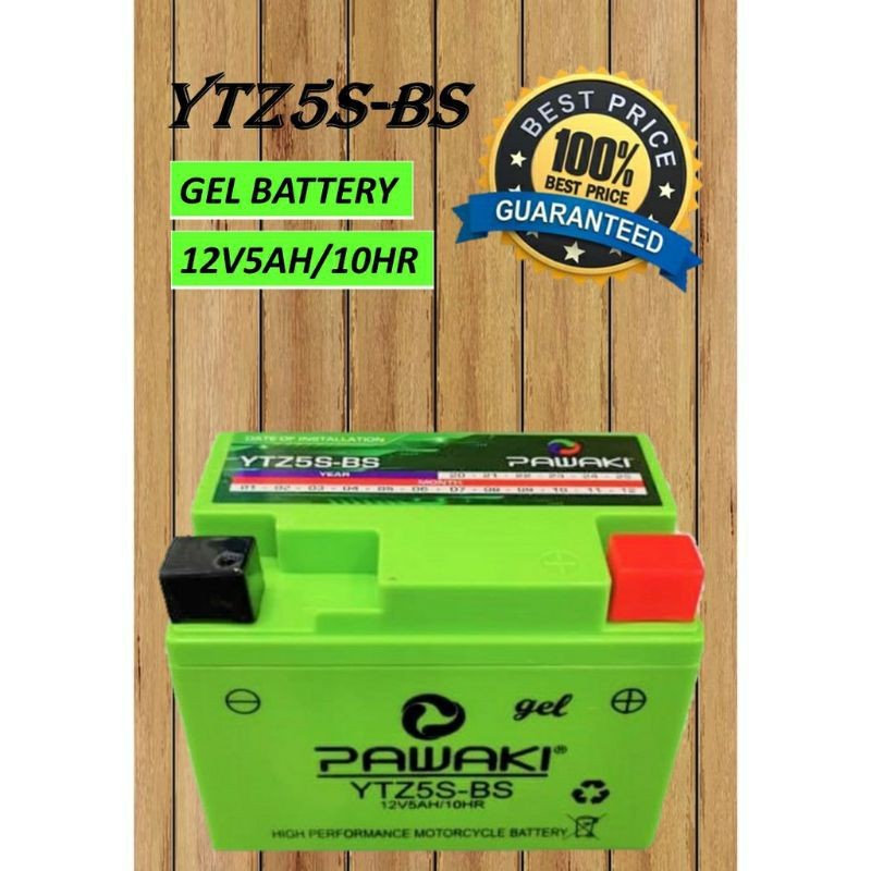 PAWAKI GEL BATTERY YTZ5S-BS 12V Universal Y15 Y16 FZ150 SRL EGO Avantiz ...