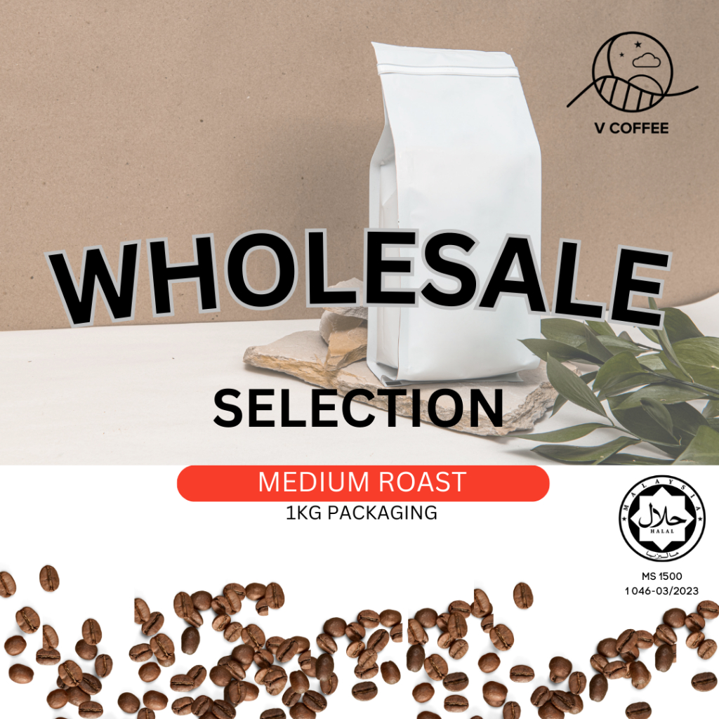 1kg- ( WHOLESALE ) V Coffee - Coffee Beans (Medium Roast ) cafe use ...