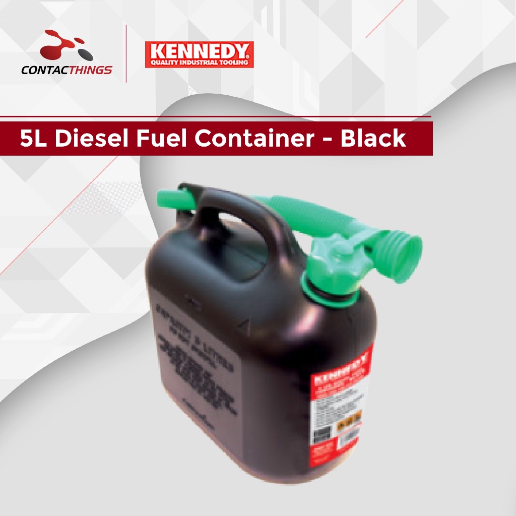 KENNEDY 5L Diesel Fuel Petrol Motorcycle Gas Gasoline Oil Container ...