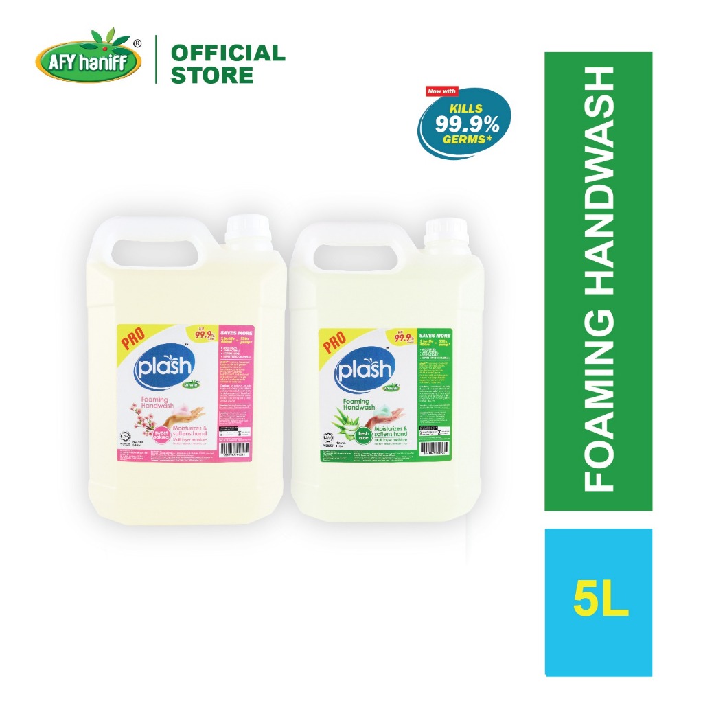 PLASH Hand Wash Sensitive Skin by Afy Haniff Anti Bacteria 5 Liter ...