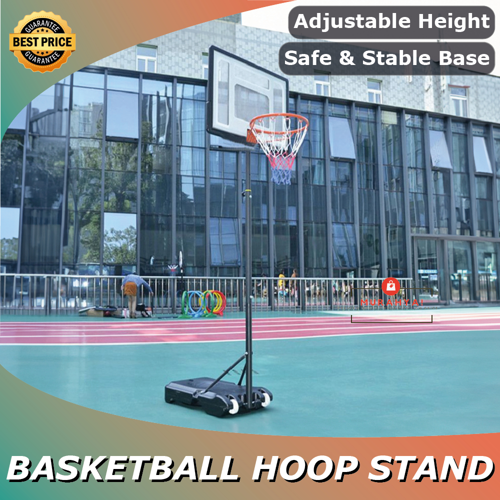 Basketball Hoop Stand 1.5m - 2.1m outdoor Gelung bola keranjang ...