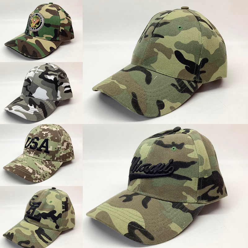 Military Army Camo Cap Topi Askar Camouflage Hat | Shopee Malaysia