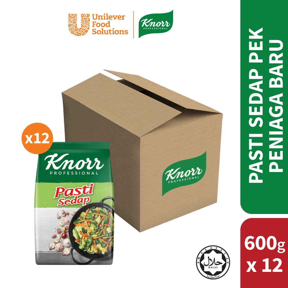 [Carton Deal] KNORR PASTI SEDAP PEK PENIAGA BARU 600G x 12 units | Shopee Malaysia