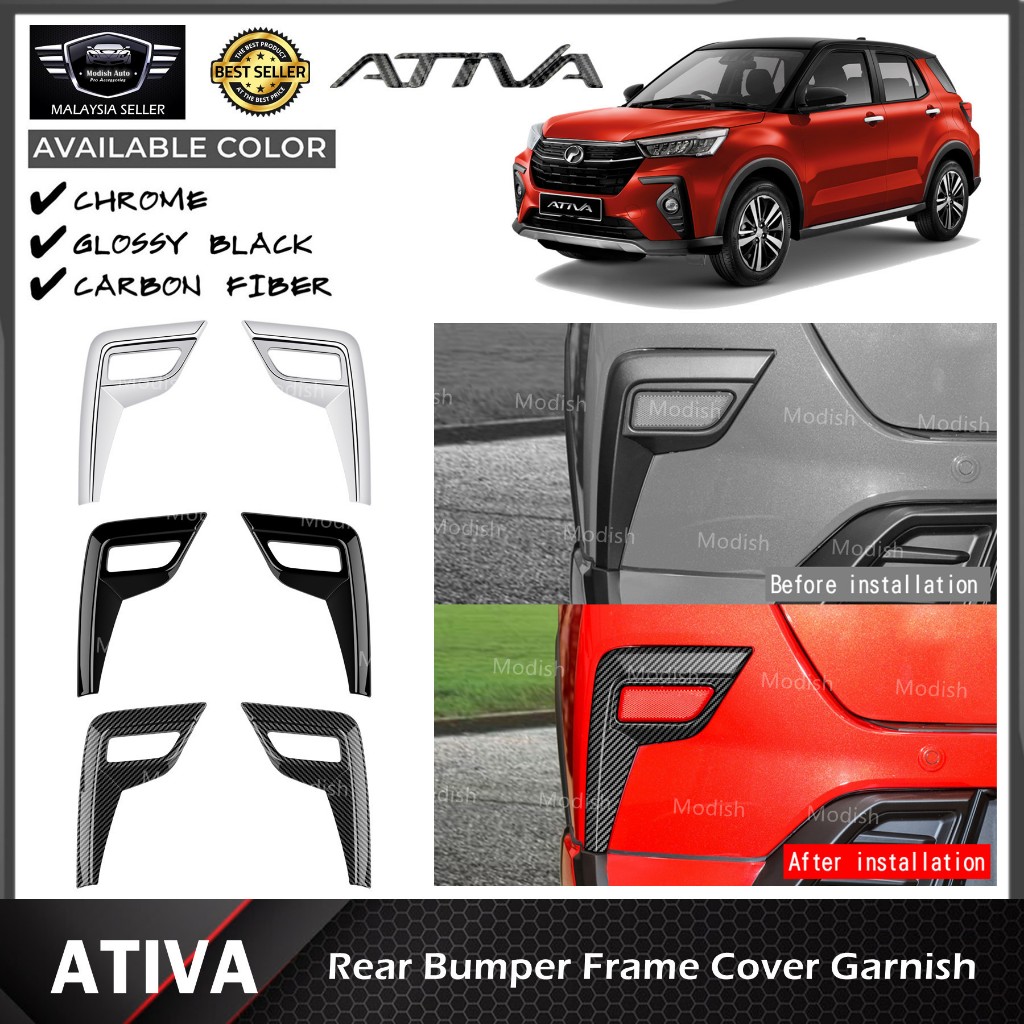 Modish Perodua Ativa Rear Bumper Frame Cover Rear Reflector Lamp ...