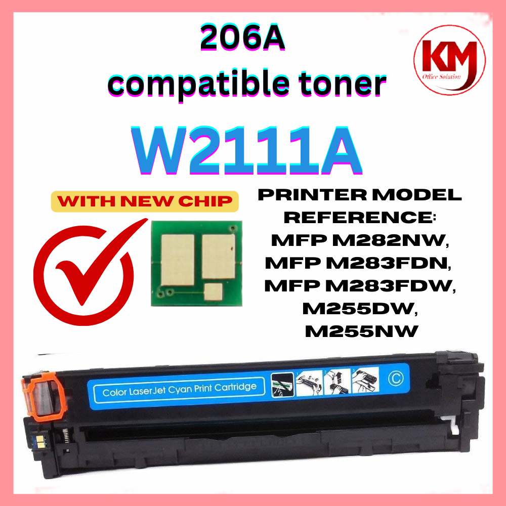HP206A 206A W2110A W2111A W2112A W2113A Color Laserjet MFP M282nw ...