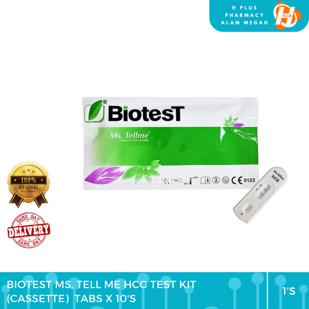 PREGNANCY TEST MS. TELL ME HCG TEST KIT (CASSETTE) | Shopee Malaysia
