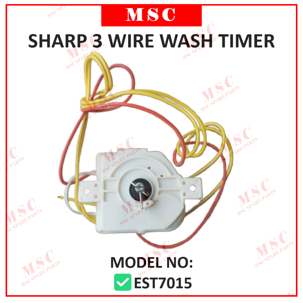 SHARP EST7015 SEMI AUTOMATIC WASHING MACHINE 3 WIRE WASH TIMER MESIN BASUH | Shopee Malaysia