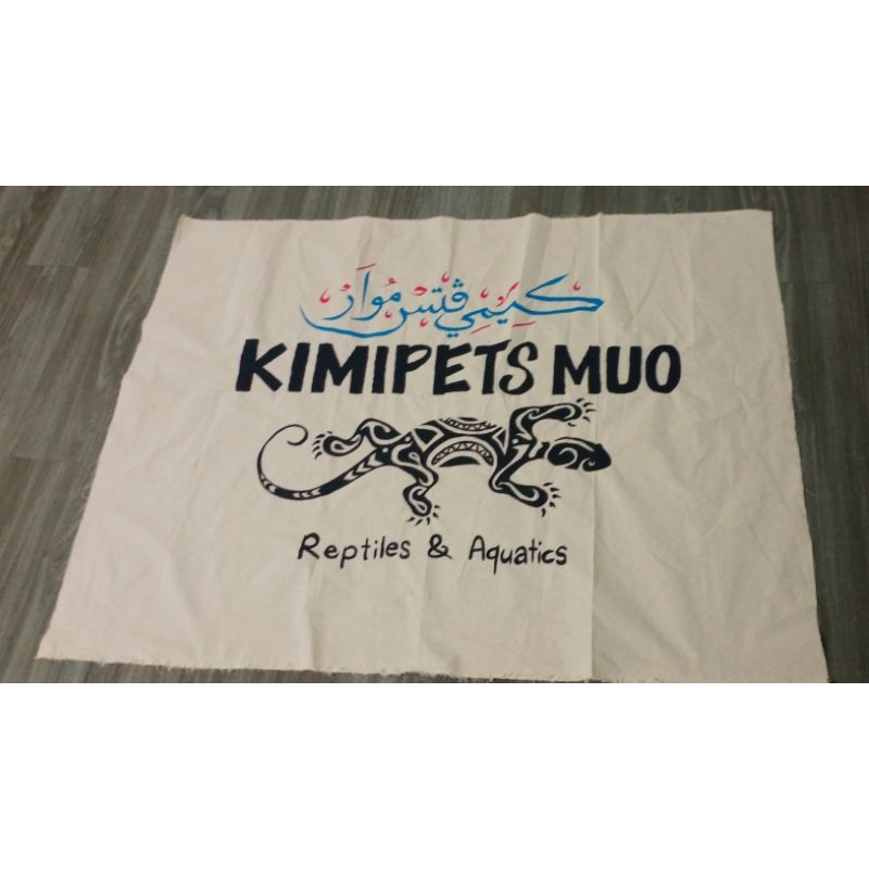 HANDMADE BANNER OLD SCHOOL KAIN BELACU DAN CAT ACRYLIC | Shopee Malaysia