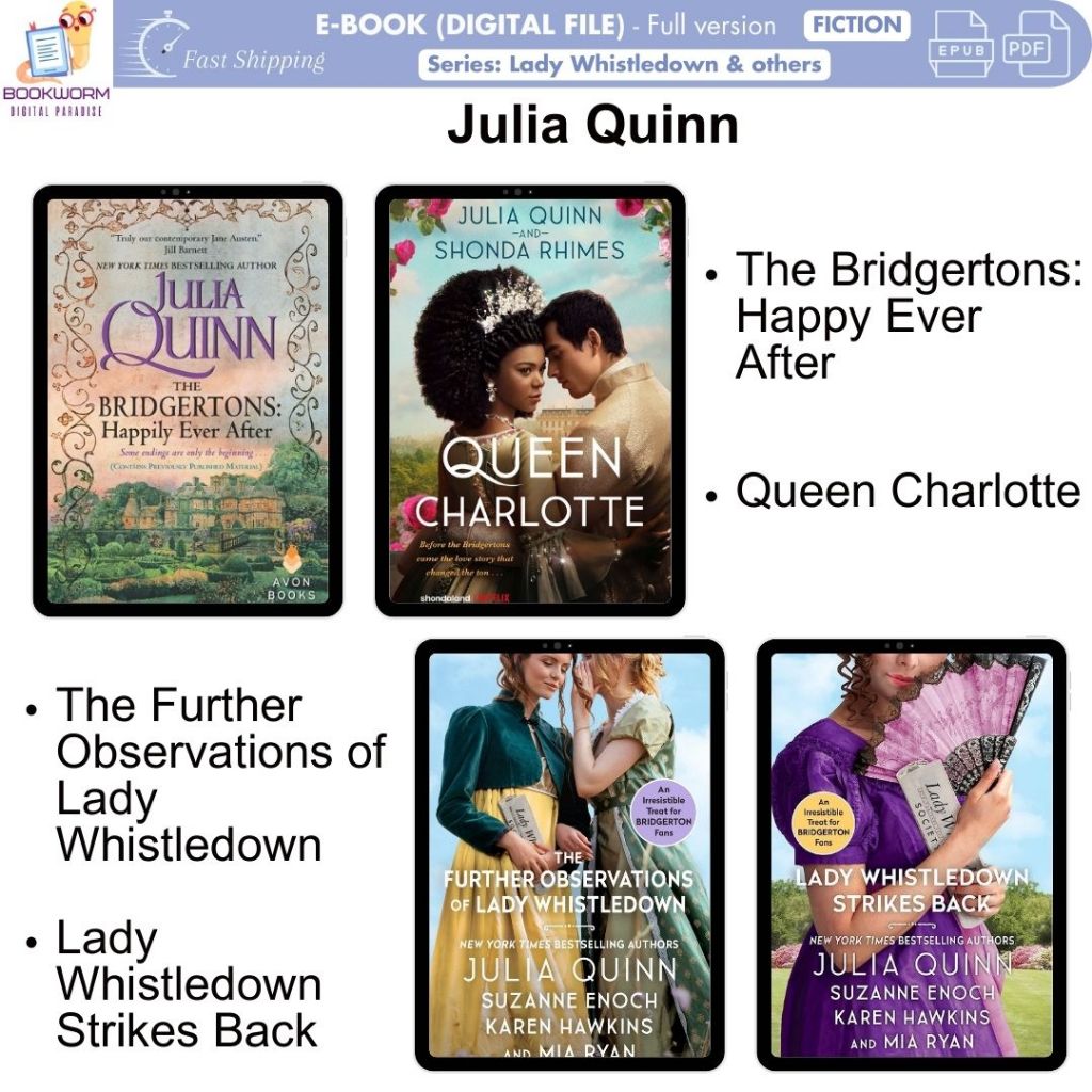 Quinn, Julia Bridgertons collections ie. Queen Charlotte, Lady ...