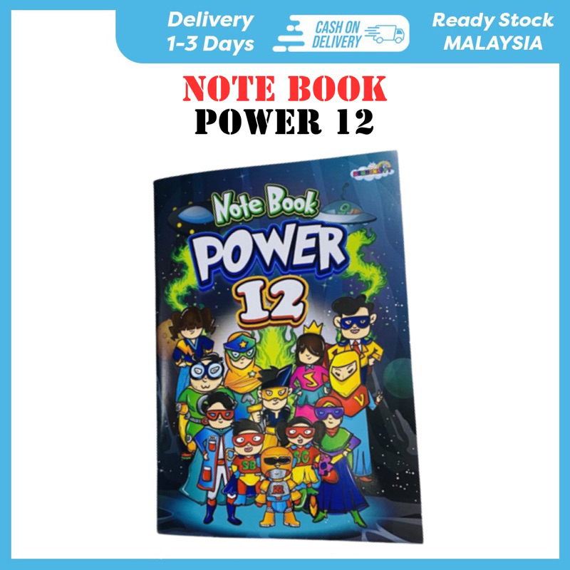 BUKU NOTA POWER 12 (A5 SIZE) | Shopee Malaysia