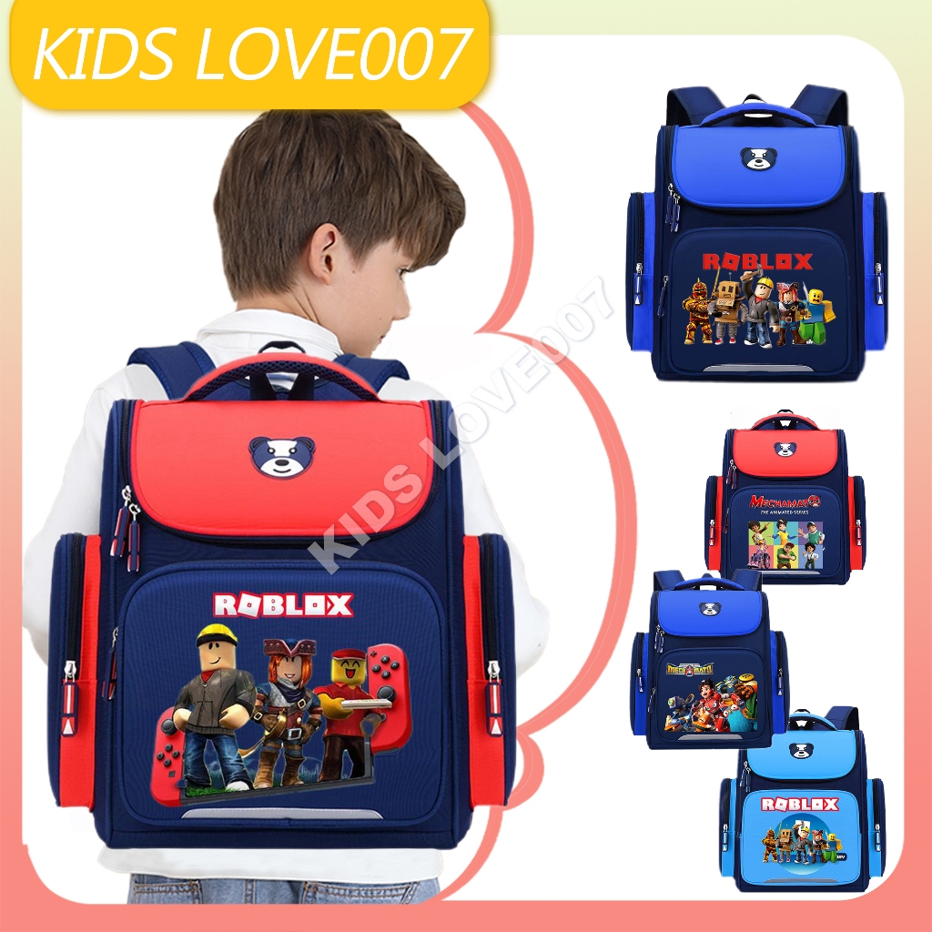 40cm Kids School Bag Roblox Beg Sekolah Budak Lelaki Mechamato Backpack ...