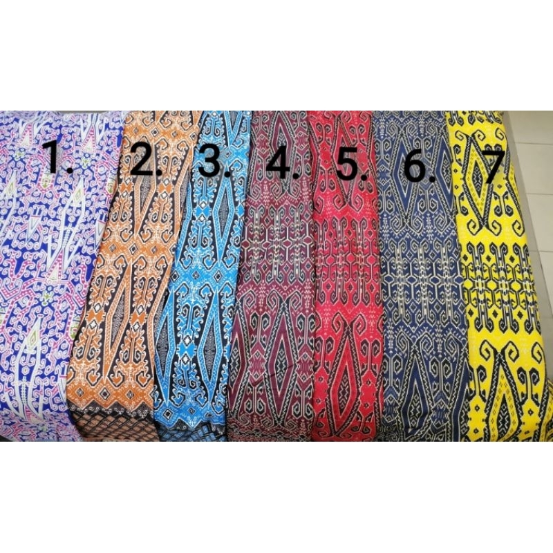 Kain Batik Sarong Corak Borneo Sarawak. RAMDOM. Motif Ukiran Ikeng ...