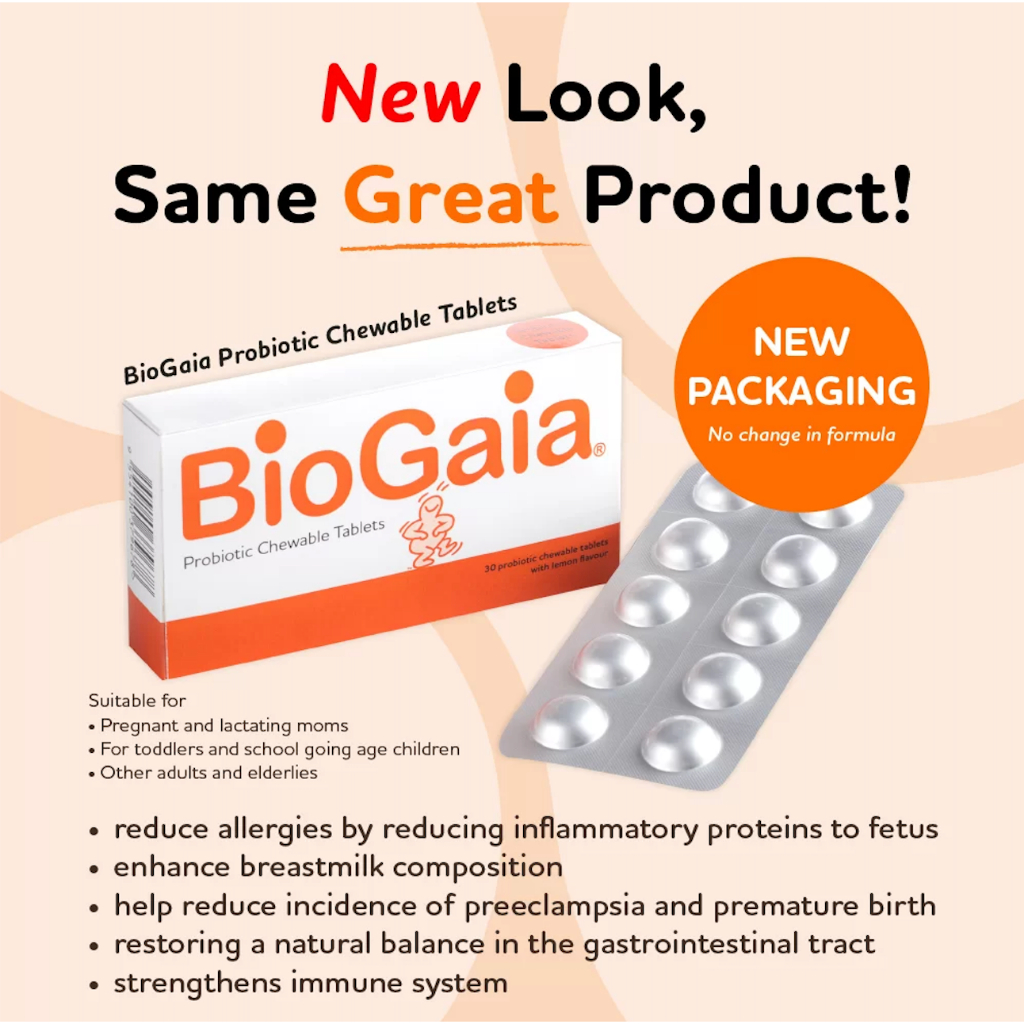 Biogaia Probiotic Chewable Tablets 30's | Shopee Malaysia