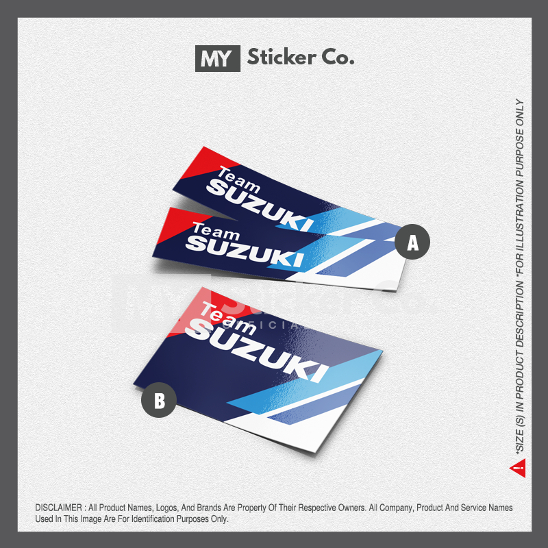 Sticker - Team Suzuki (Pair - 2 Pieces/Set) | Shopee Malaysia