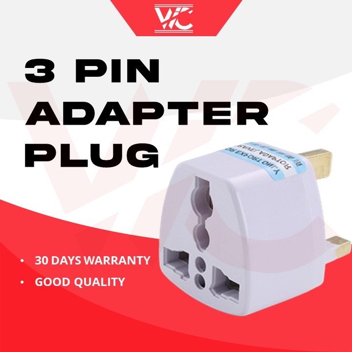 3 Pin Adapter Conversion Plug Malaysia China British Europe Universal ...