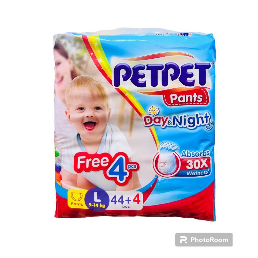 PETPET Day&Night Pants Super Jumbo Pack - M54/L44/XL38/XXL30 (1 Pack) Free 4 pcs | Shopee Malaysia