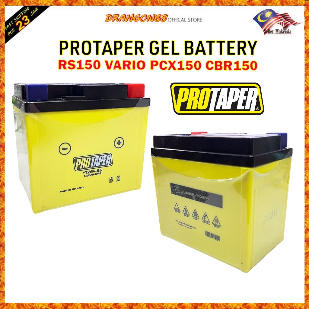 PROTAPER GEL BATTERY BATERI KERING YTZ6V RS150 RSX NVX NMAX VARIO PCX ...