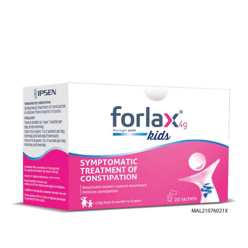 Forlax Kids 4g x 20 Sachet (Relieve Constipation) | Shopee Malaysia