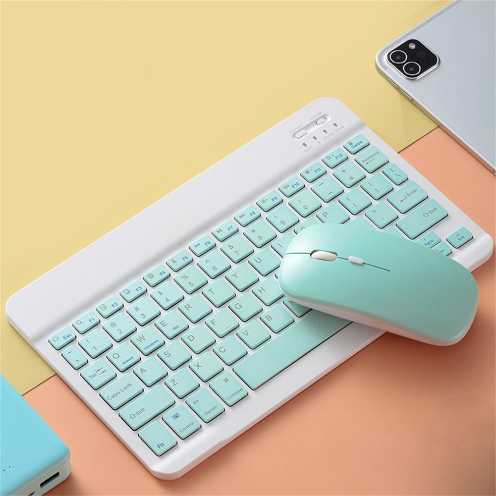 10-Inch Universal Wireless Bluetooth Keyboard & Mouse Combo – For iPad ...
