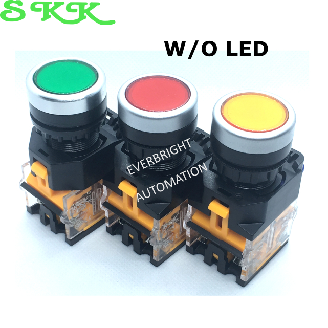 22mm LA38 Round Momentary Non-Latching Self Reset Push Button 1NO 1NC | Shopee Malaysia