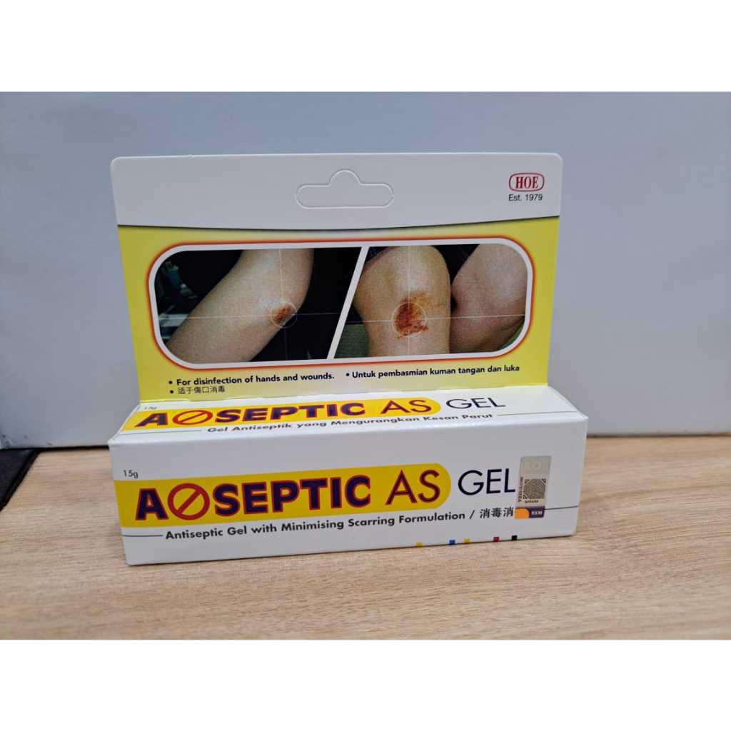 ASEPTIC AS Antiseptic Gel 15g | Shopee Malaysia