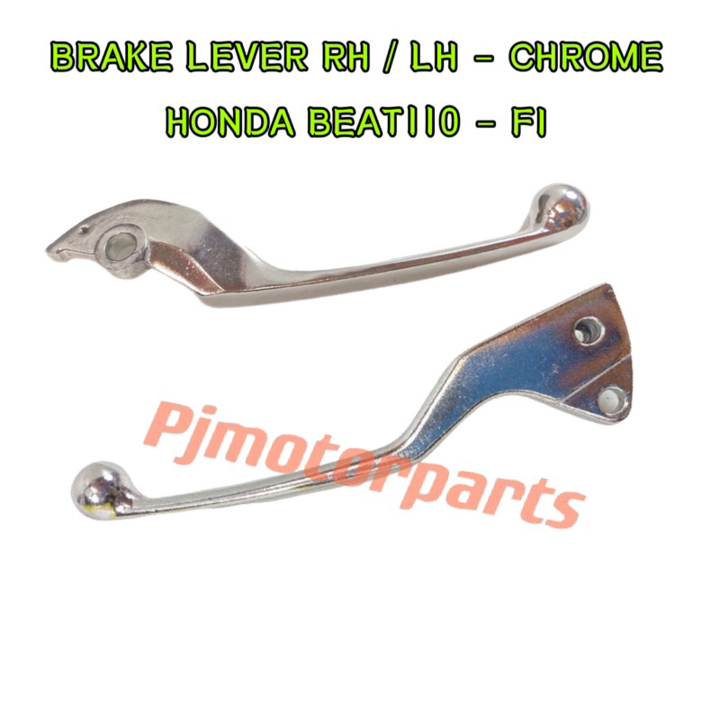 BEAT 110 Fi - CHROME LEFT / RIGHT LH RH BRAKE LEVER / BREK TANGAN KANAN ...