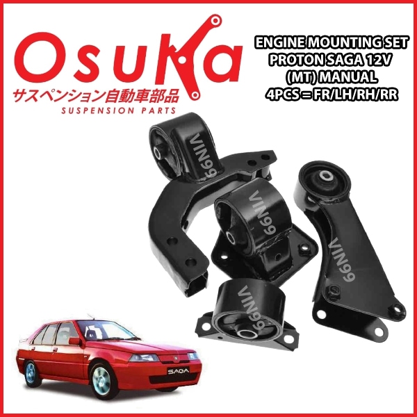 [1 SET] Proton Saga Iswara 12v (Manual) Engine Mounting Osuka Genuine ...