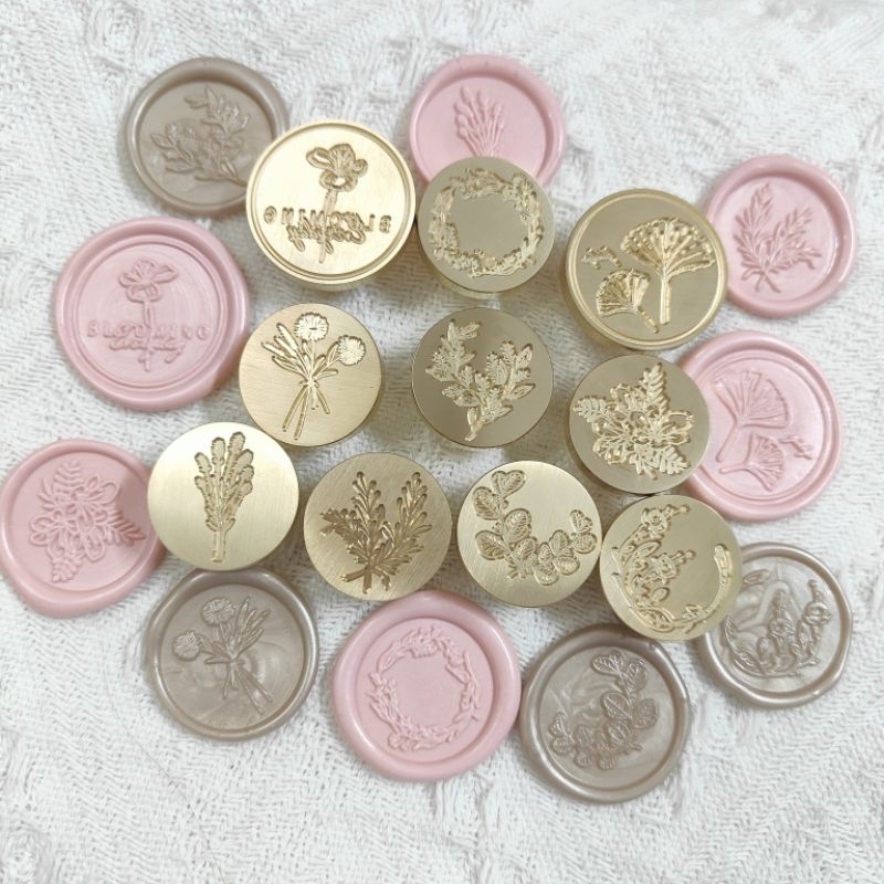 Sealing Wax Stamp Head Plant Style Wax Seal Stamp Head 植物造型火漆印章章头 ...