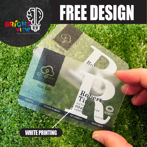 Frosted Transparent Plastic Printing / Frosted Plastic Name Card ...