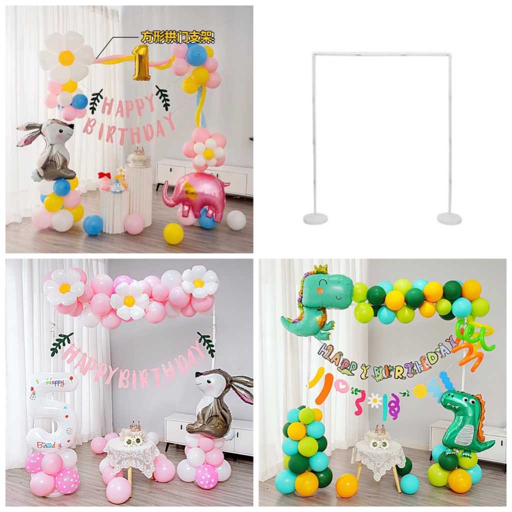 Ready Stock DIY Balloon Arch Kit Square Arch Holder Stand Wedding ...
