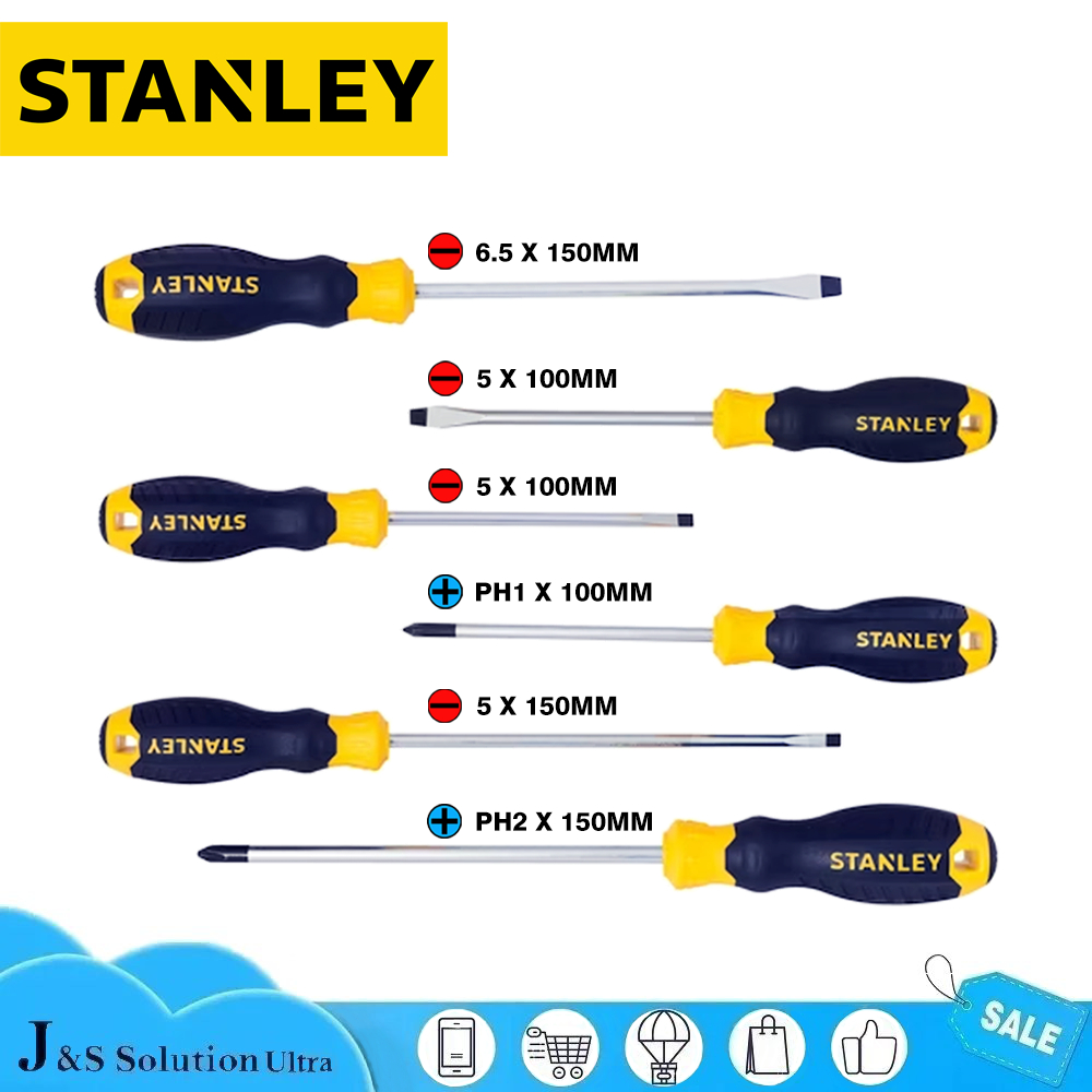 STANLEY 6PC CUSHION GRIP SCREWDRIVER SET STMT66672 | Shopee Malaysia