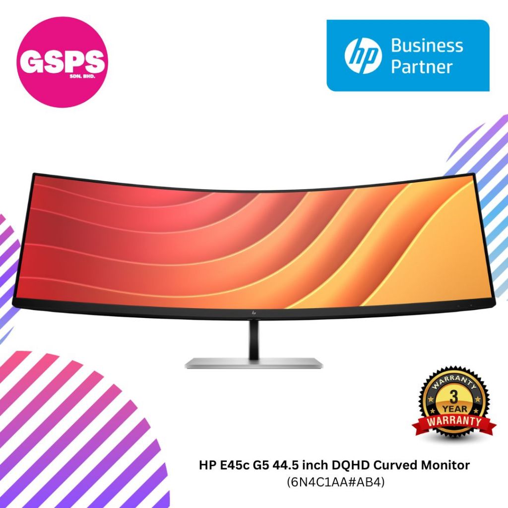 HP E45c G5 44.5 inch DQHD Curved Monitor (6N4C1AA#AB4) | Shopee Malaysia