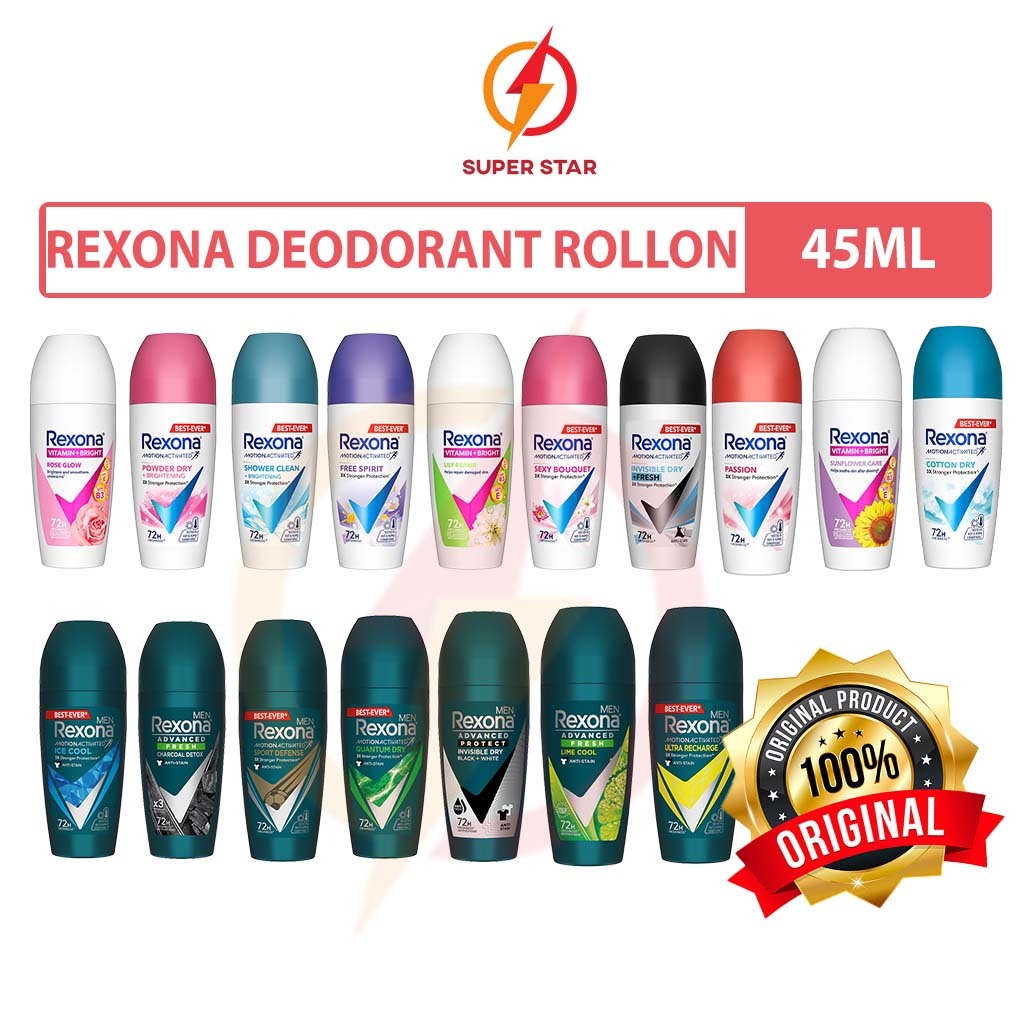 Rexona Deodorant Roll on 45ml | Shopee Malaysia