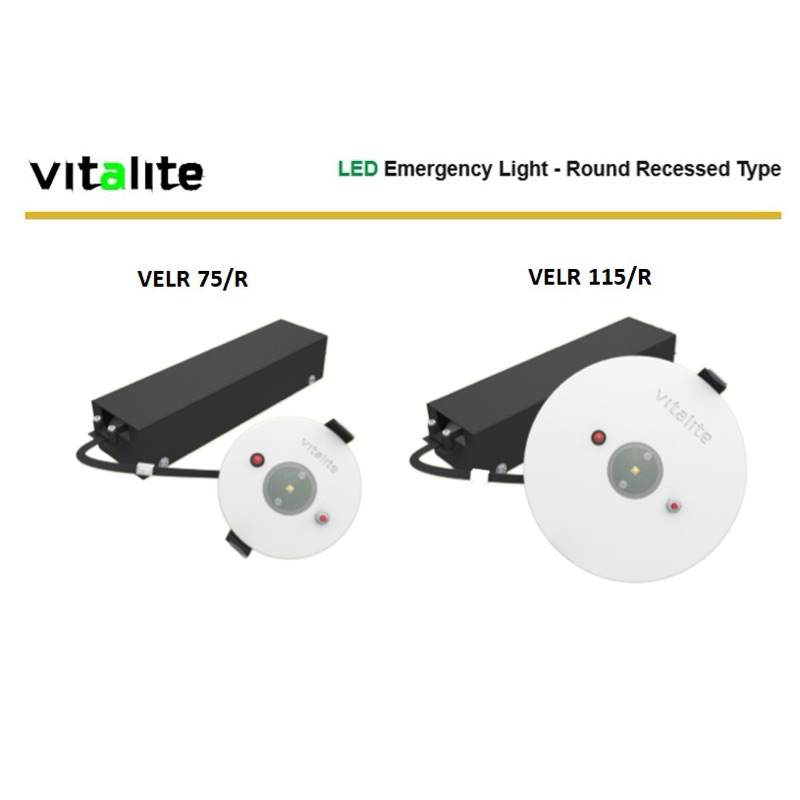 Vitalite Emergency Light Round UFO Approved Project Spec | Shopee Malaysia