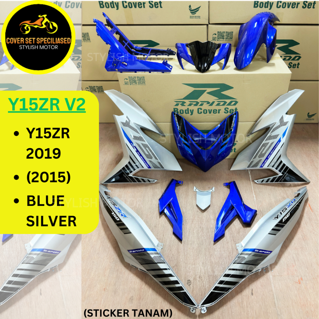 RAPIDO COVER SET BATMAN Y15ZR ORIGINAL V1 V2 2015 2017 BLACK BLUE ...