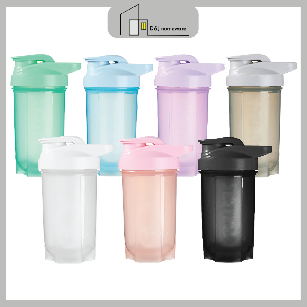 NEW Design Protein Shaker Bottle w/Handle (500ml) / No Logo Shaker with ...