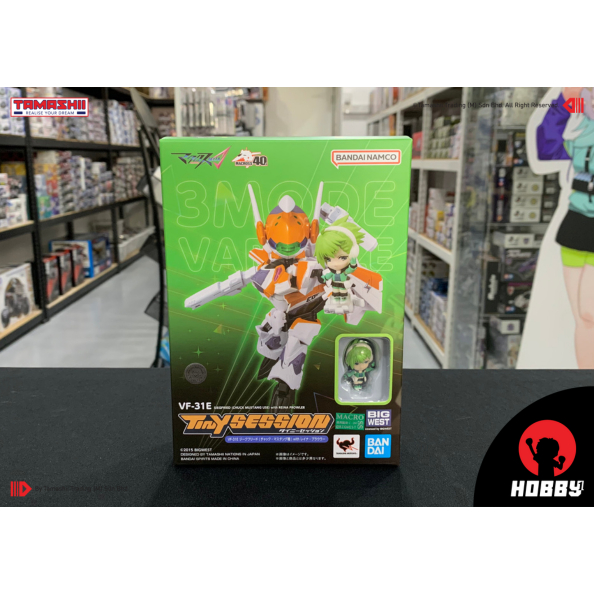 Bandai Tiny Session VF-31E Siegfried (Chuck Mustang Custom) with Reina Prowler (Japan Ver ...