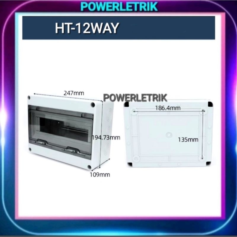 READY STOCK IP65 WEATHERPROOF 3WAY 5WAY 8WAY 12WAY RCCB/ELCB/MCB ...