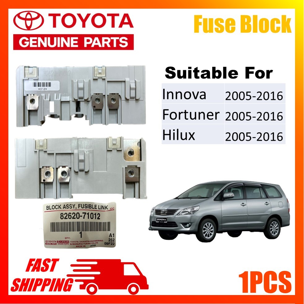 Genuine Toyota Fuse Block 82620-71012 / 71010 – Innova / Fortuner ...