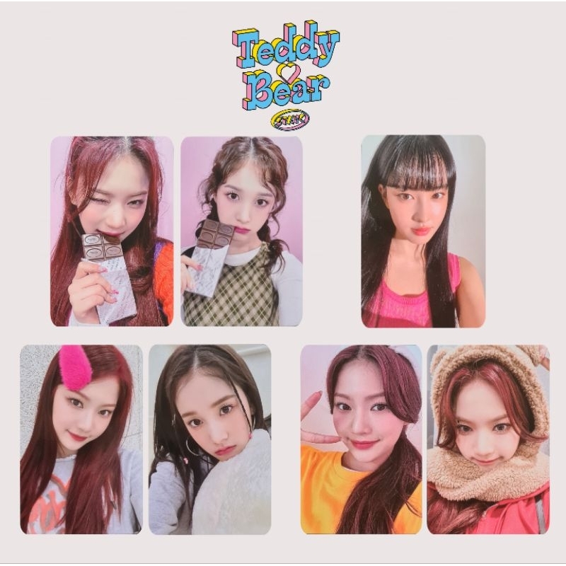STAYC TEDDY BEAR OFFICIAL POB PHOTOCARDS (ISA, YOON, J) | Shopee Malaysia