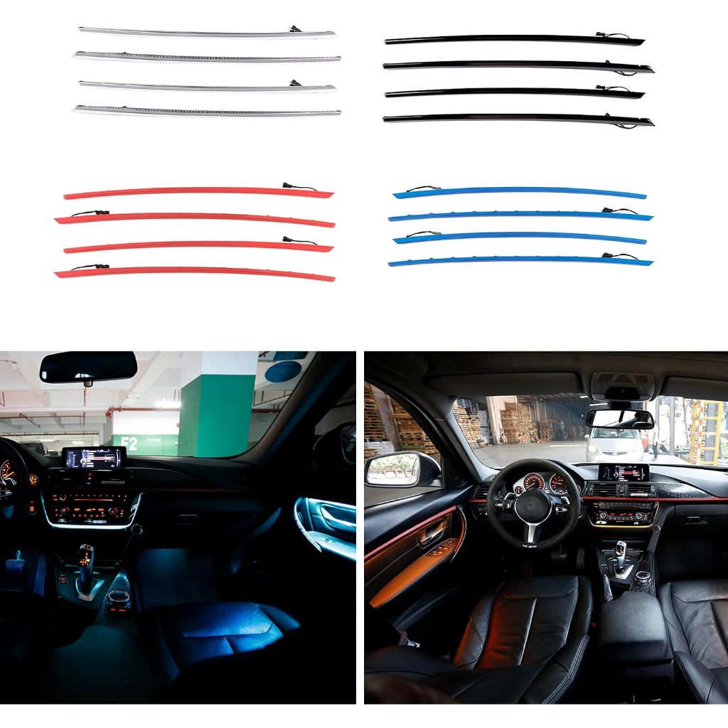 BMW F30 Interior ambient lightning door light trim radio panel light ...