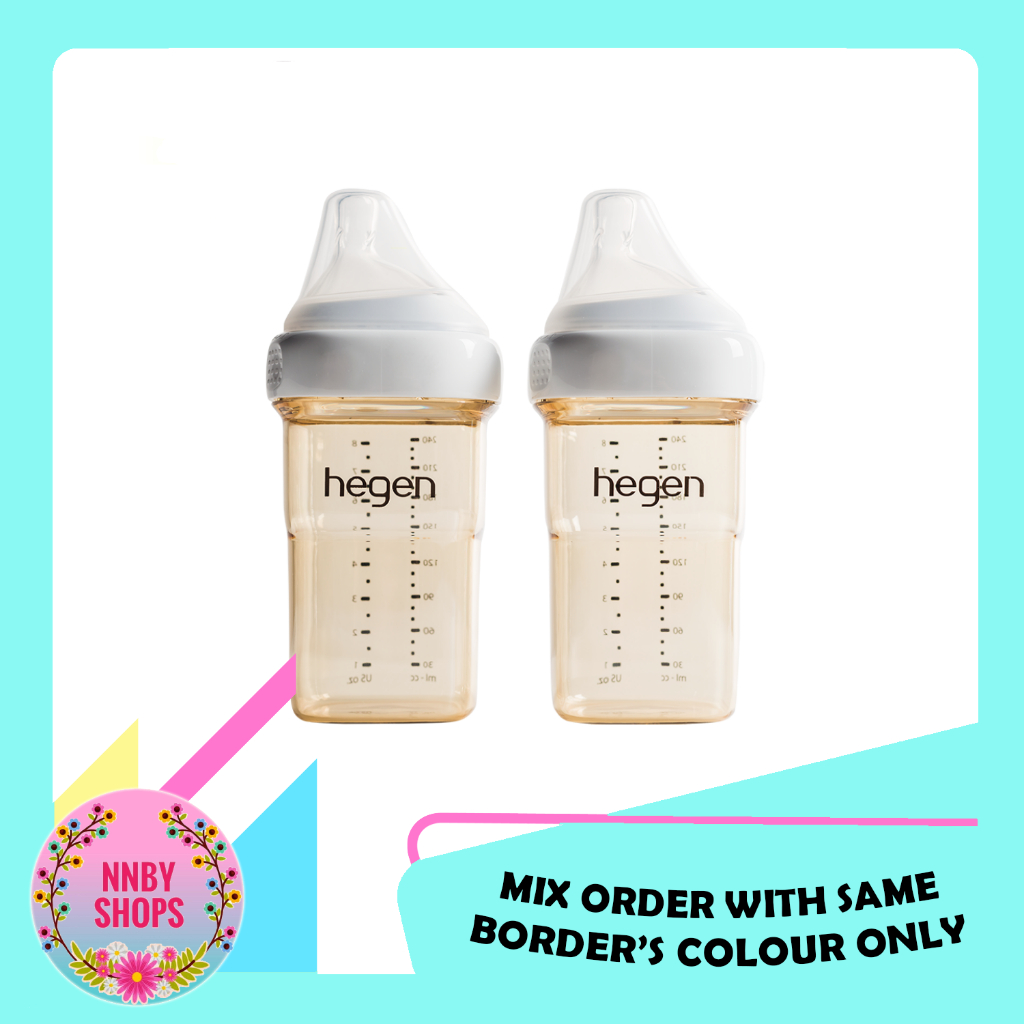Hegen PCTO 240ml/8oz Feeding Bottle PPSU TWIN PACK | Shopee Malaysia