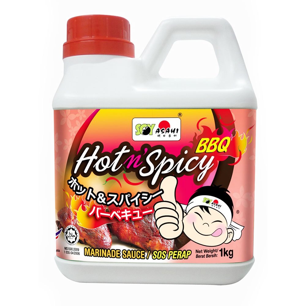 Soy Asahi Hot & Spicy BBQ Marinade Sauce 1kg | Shopee Malaysia