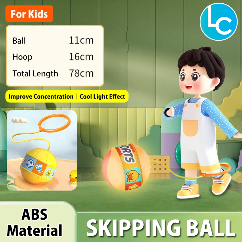 LC Children Kids Flashing Jumping Rope Ball Jumping Ring Flash Bouncing ...