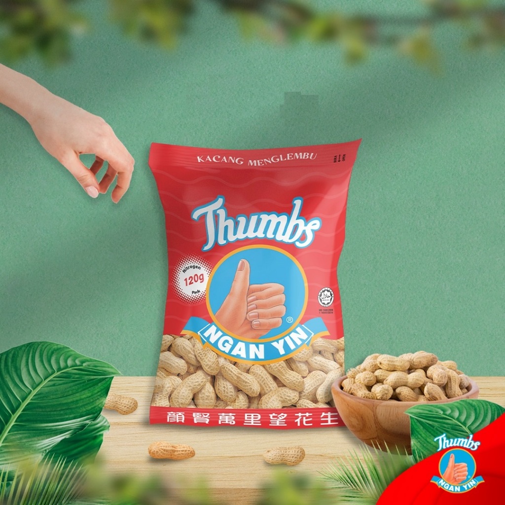 [WHOLESALE] NGAN YIN KACANG MENGLEMBU CAP TANGAN THUMBS PEANUT ROASTED ...