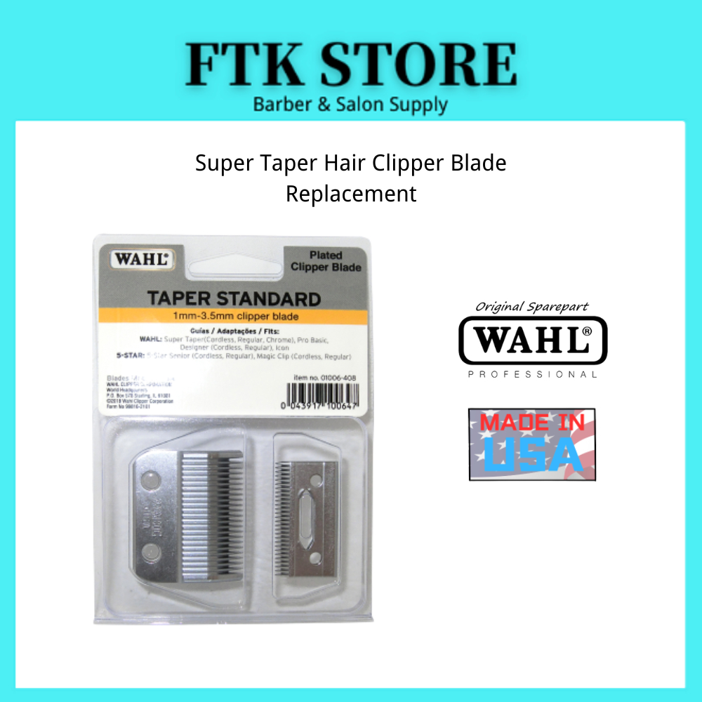 Wahl Super Taper Blade Set – Super Taper Hair Clipper Blade Replacement ...