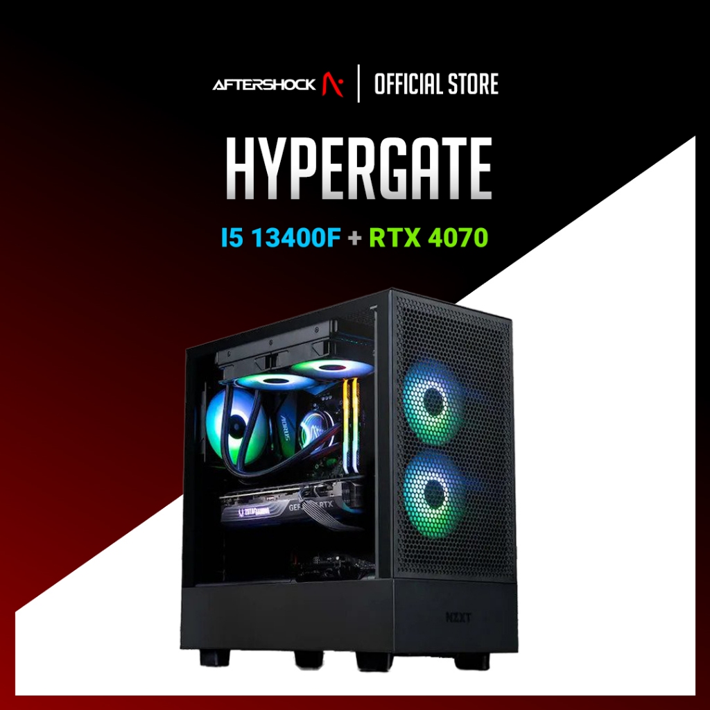 AFTERSHOCK SPECIAL SERIES: HYPERGATE | INTEL I5 13400F + RTX 4070 ...