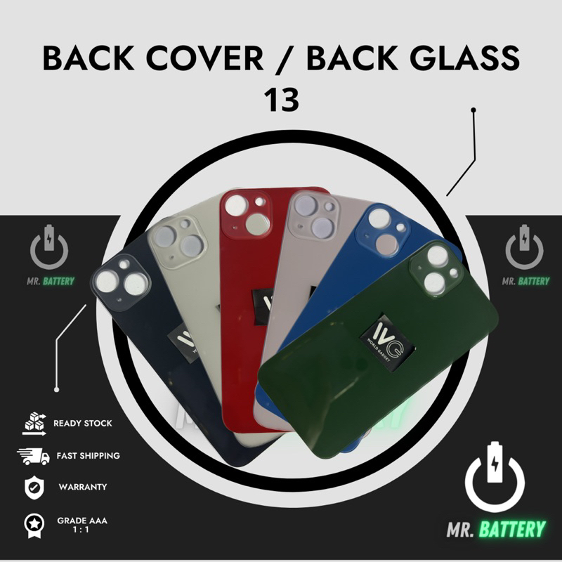 13 for Back Glass / Battery Cover [Ready Stock] Mr.Battery | Shopee ...