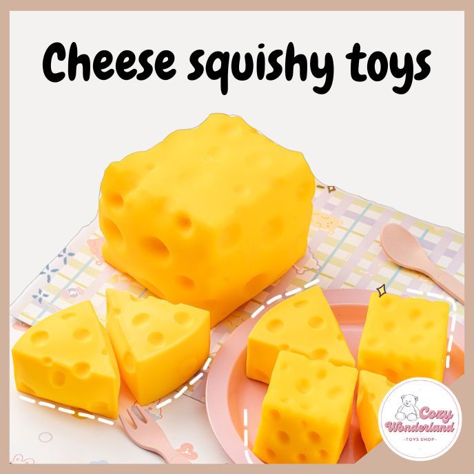 [Cheese Squishy Toys] Children Tricky Toys Decompression Jelly Venting ...