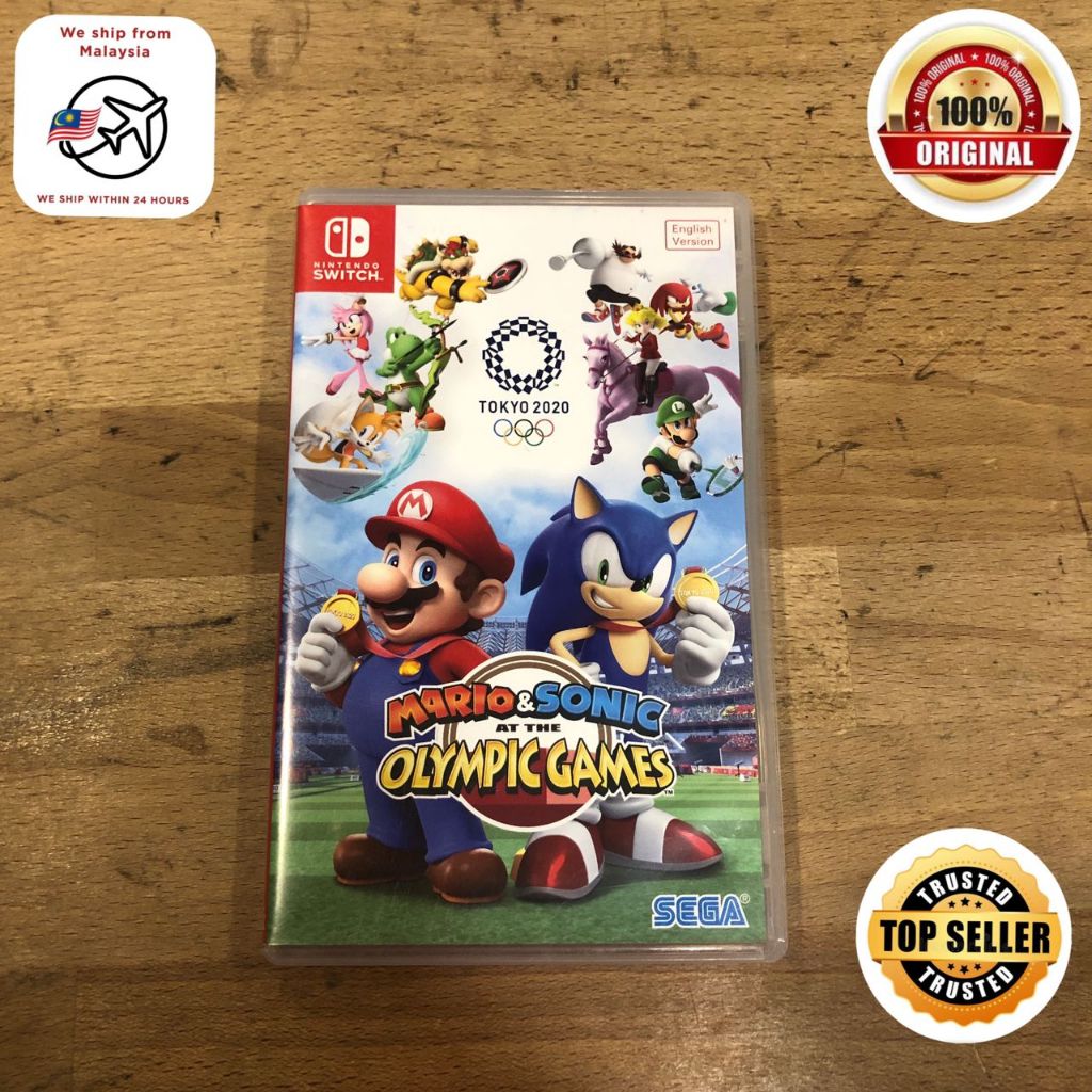 Switch MARIO & SONIC AT THE OLYMPICS GAMES Original coverbox/Kotak ...